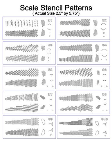 3207 Scale Pattern Stencils